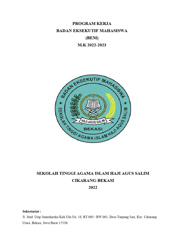 Program Kerja Bem | PDF