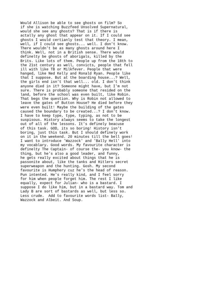 My Thoughts in Text | PDF