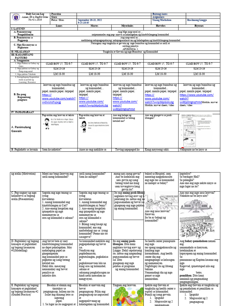 1st QUarter AP Week 5 5 Days | PDF