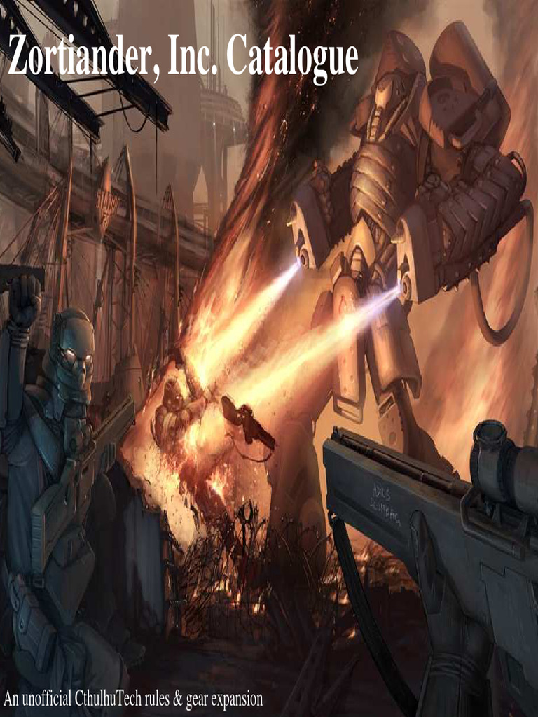 CthulhuTech - Zortiander, Inc. Catalogue | PDF