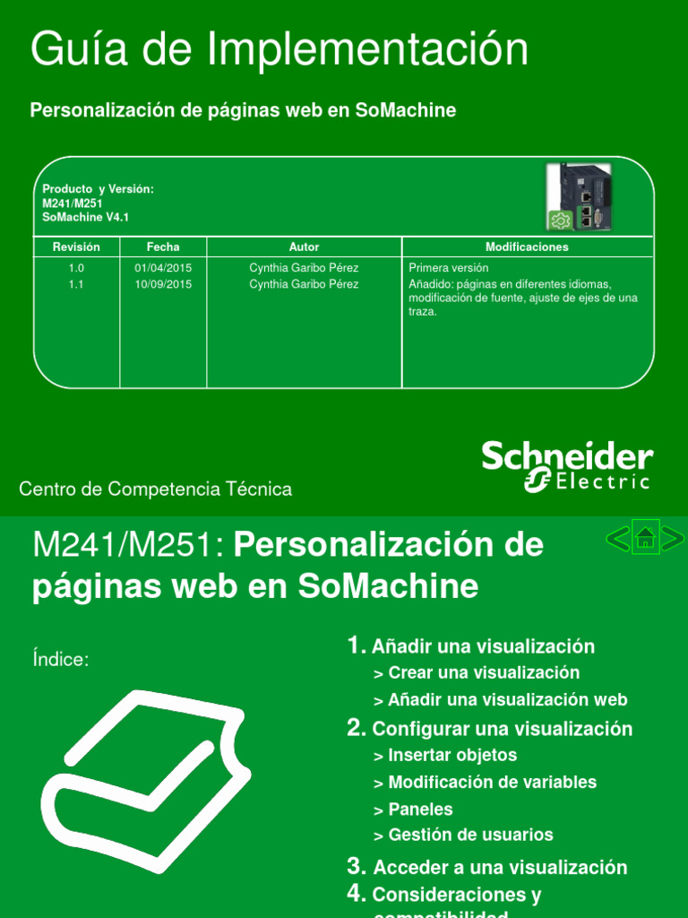 Guia - Implementación - SoMachine - V4.1 - WebVisu - Visualización Web ...