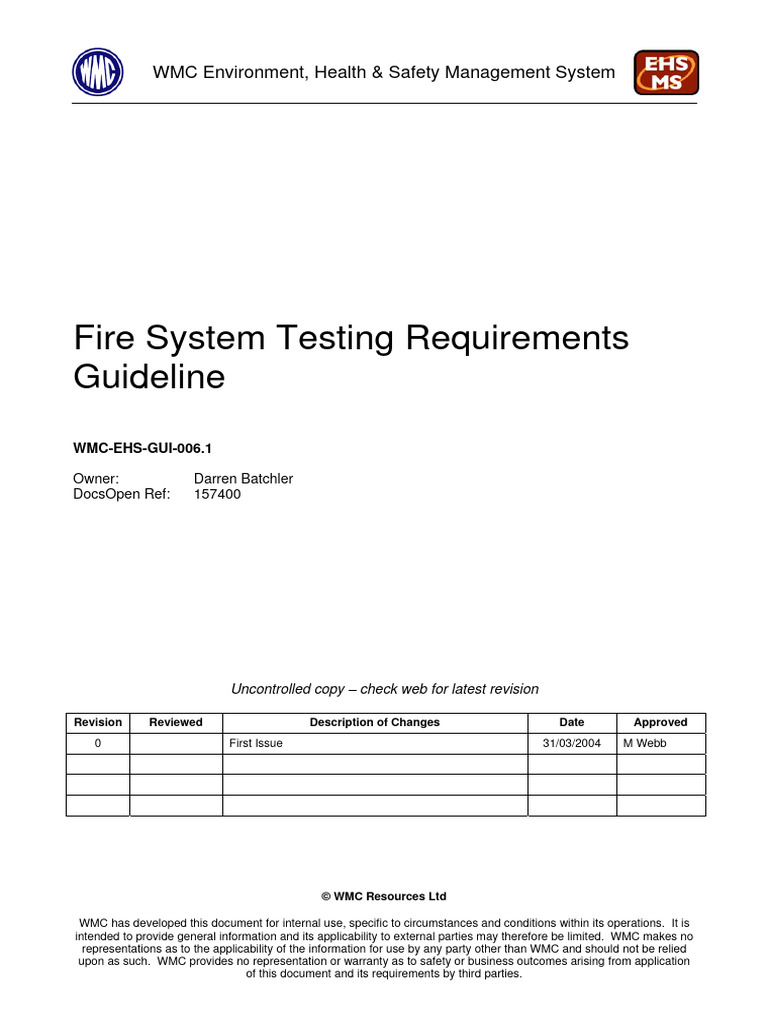 Fire System Testing Requirements | PDF | Pump | Valve