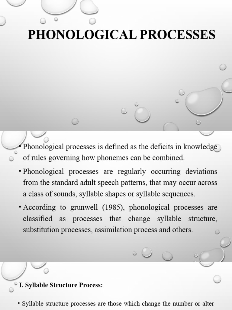 Phonological Processes Sem1 | PDF | Vowel | Syllable