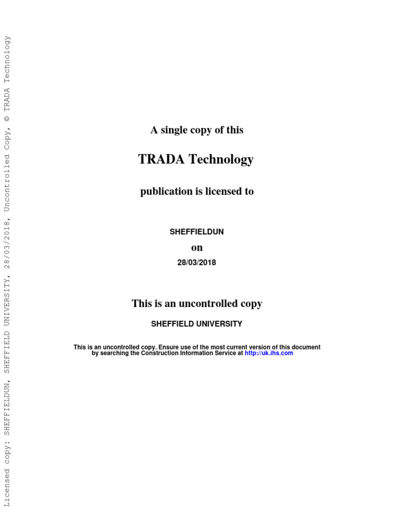 TRADA CLT Guide - Chapter 1 | PDF | Building Engineering | Materials