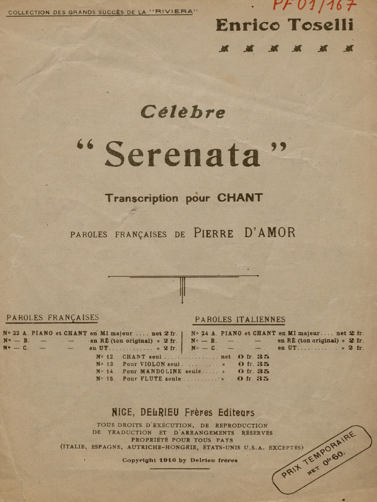 Toselli Serenate Violin Student | PDF