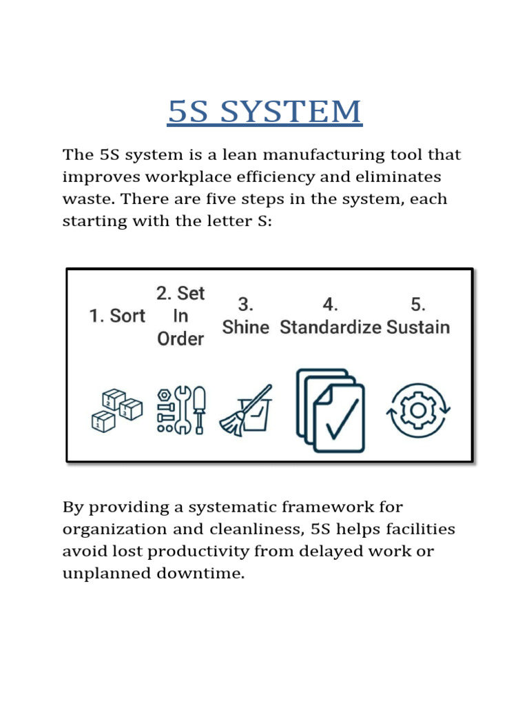 5S System | PDF | Computer Aided Design | Lean Manufacturing