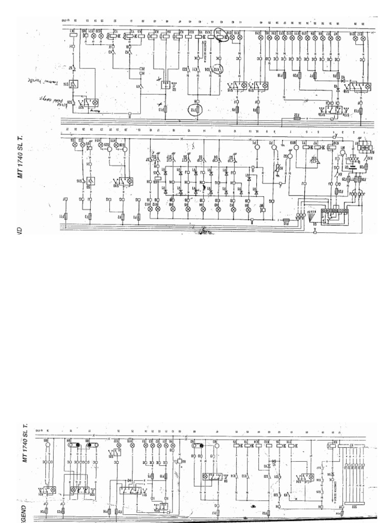 Manitou MT1740SLT Electrical Schematic | PDF