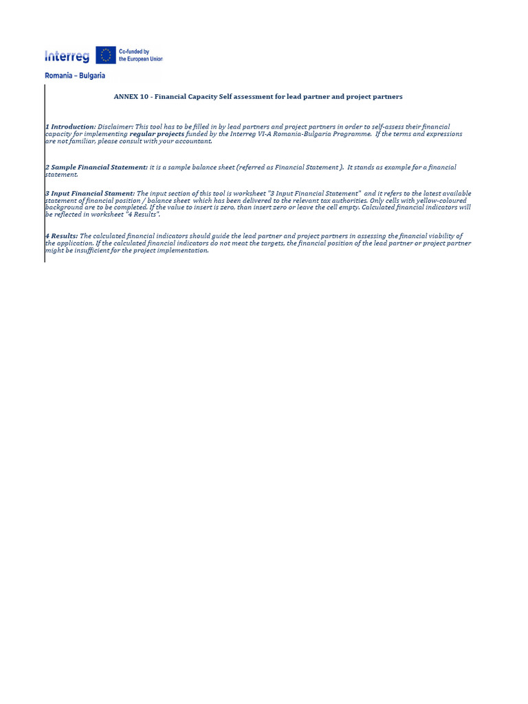 Af A10 Financial Capacity Self Assessment Revised 04082023 | PDF ...