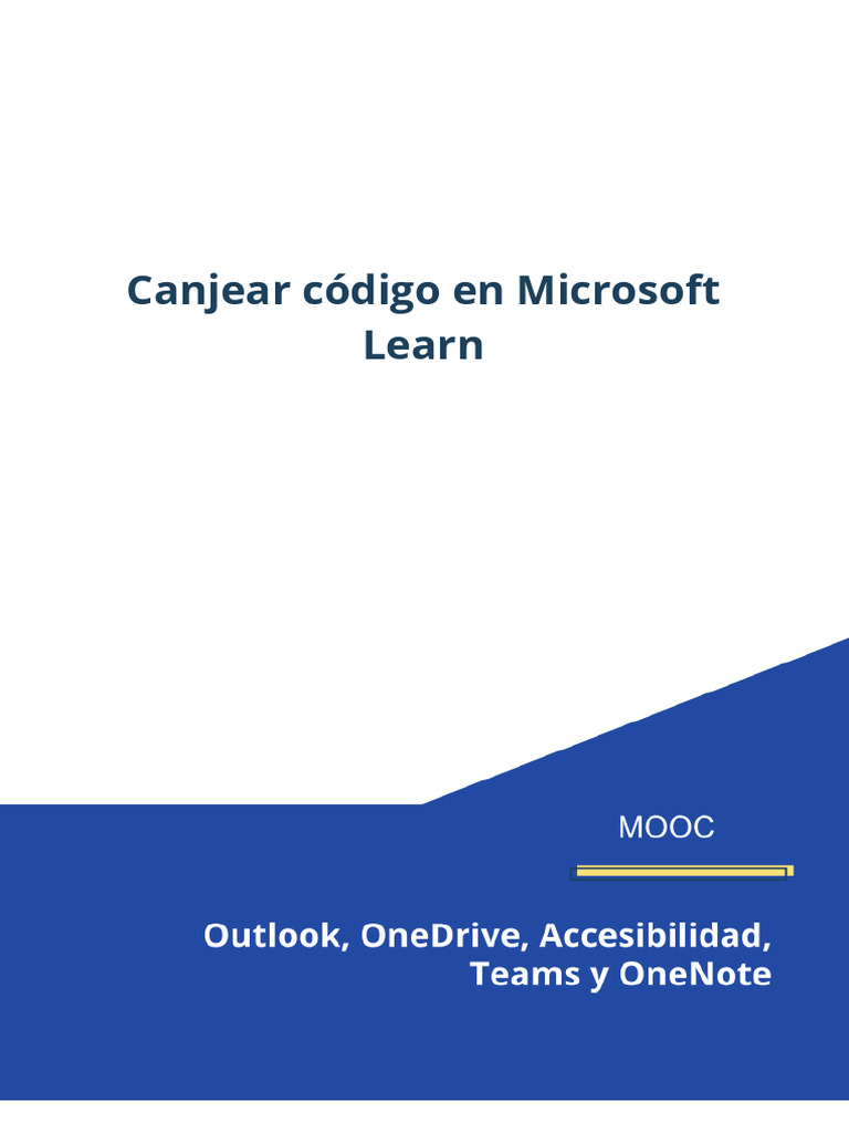 Pasos para Canjear Código en Microsoft Learn | PDF