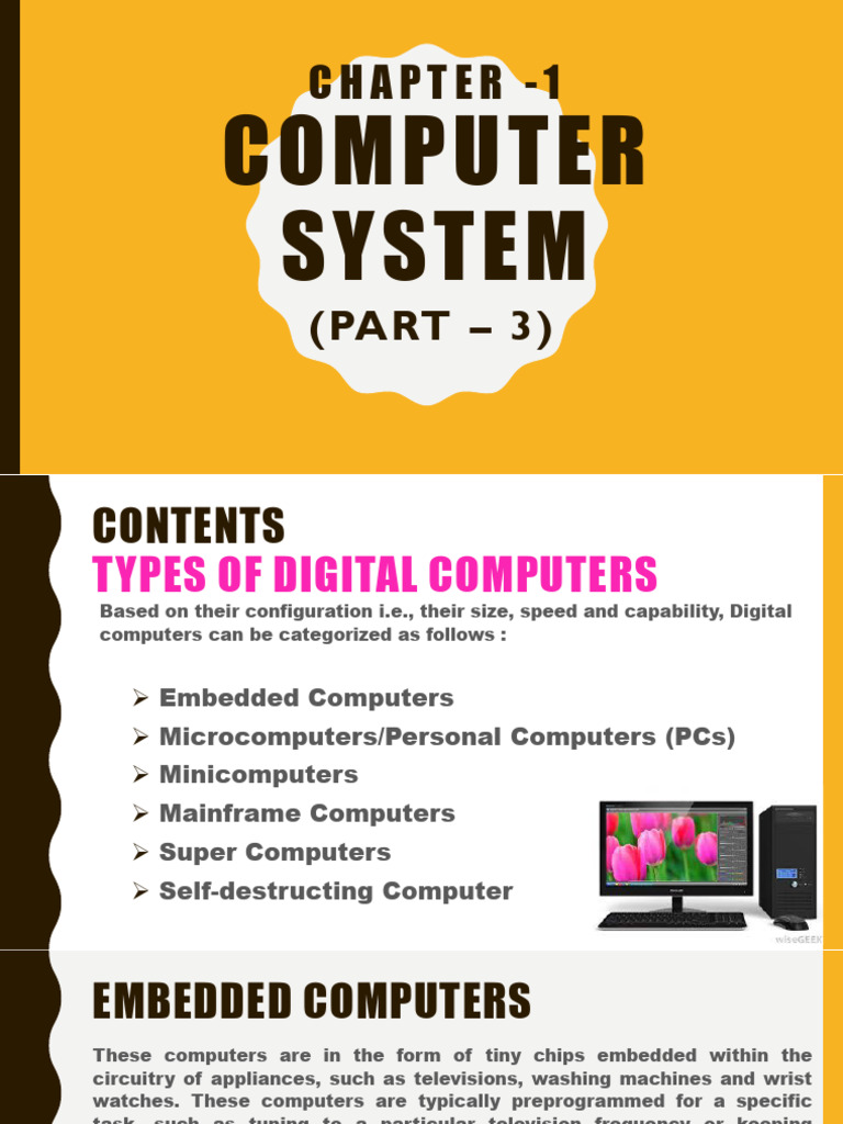 Types of Digital Computers Explained | PDF | Personal Computers ...