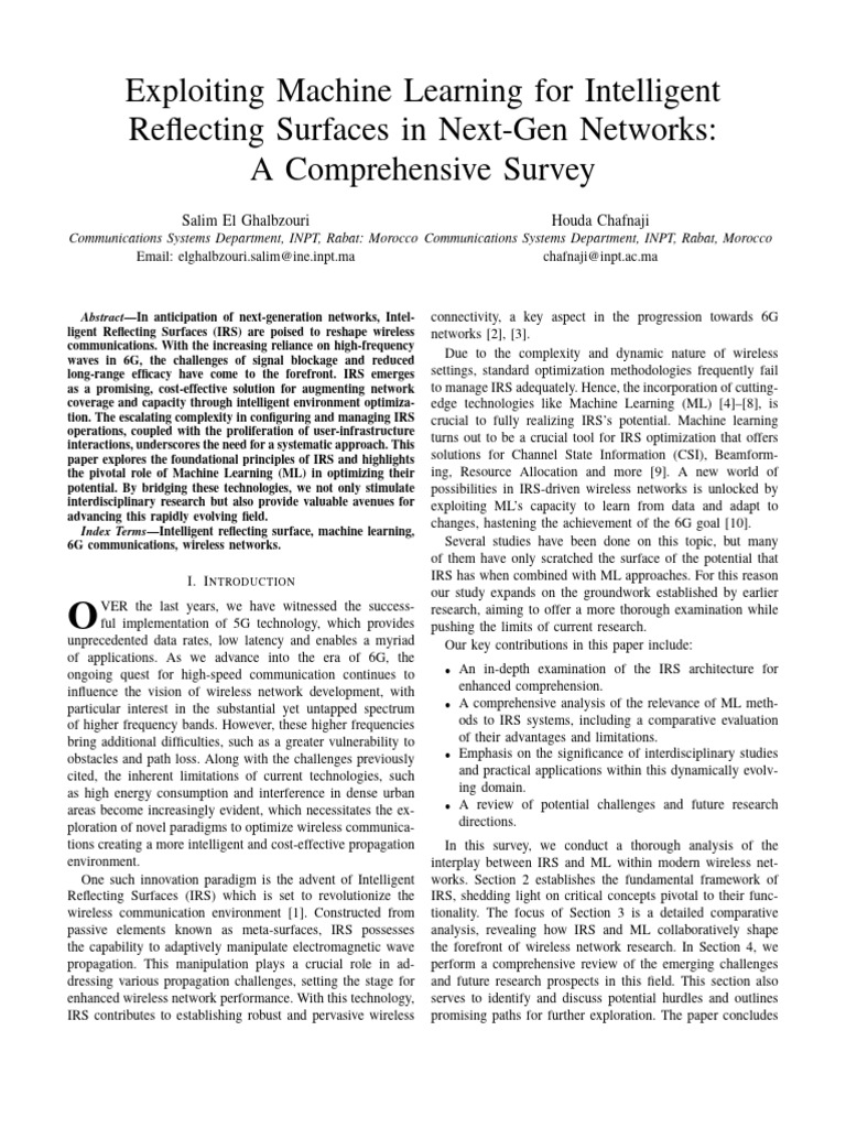 IEEE Conference Template 3 | PDF | Mimo | Machine Learning