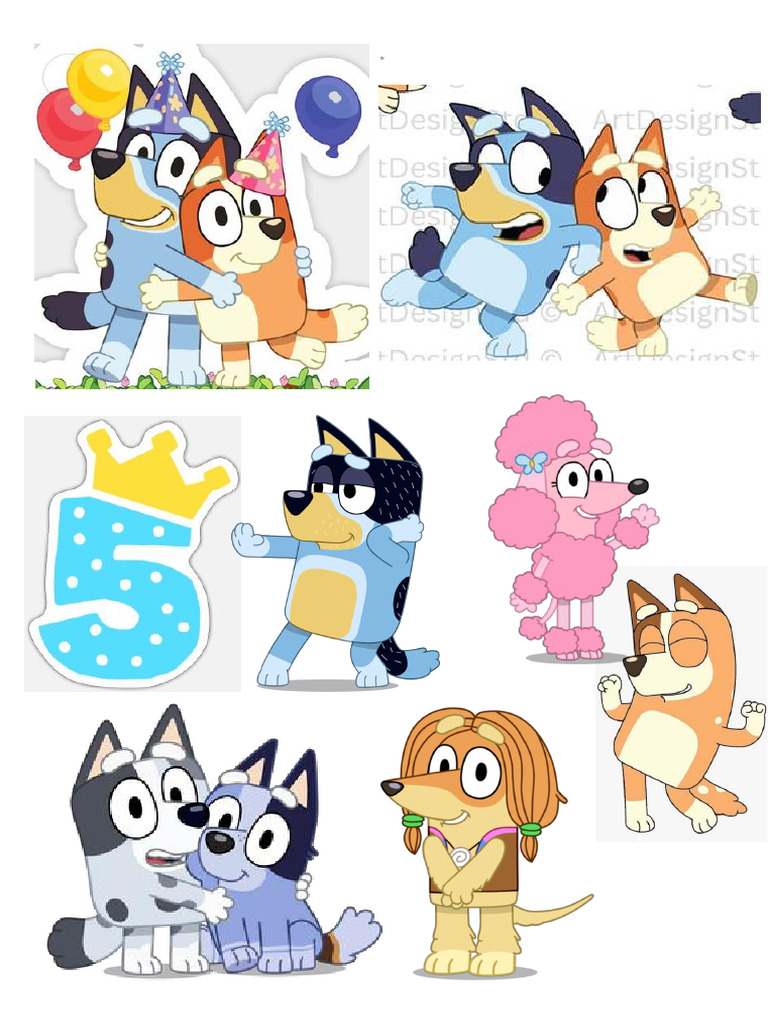 Dibuixos Bluey 8 CM | PDF