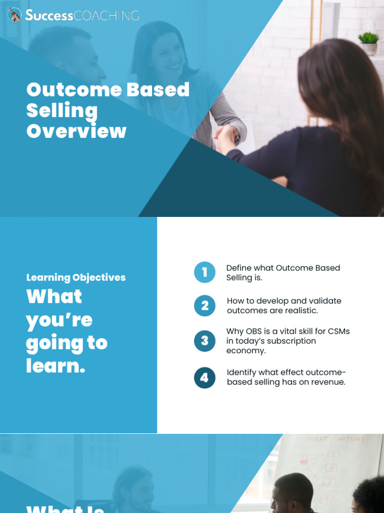 Outcome Based Selling Overview | PDF | Risk | Cognition