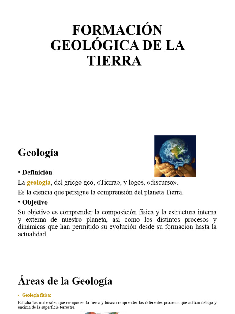 Formación Geológica de La Tierra 1 | PDF | Roca (geología) | Roca ígnea