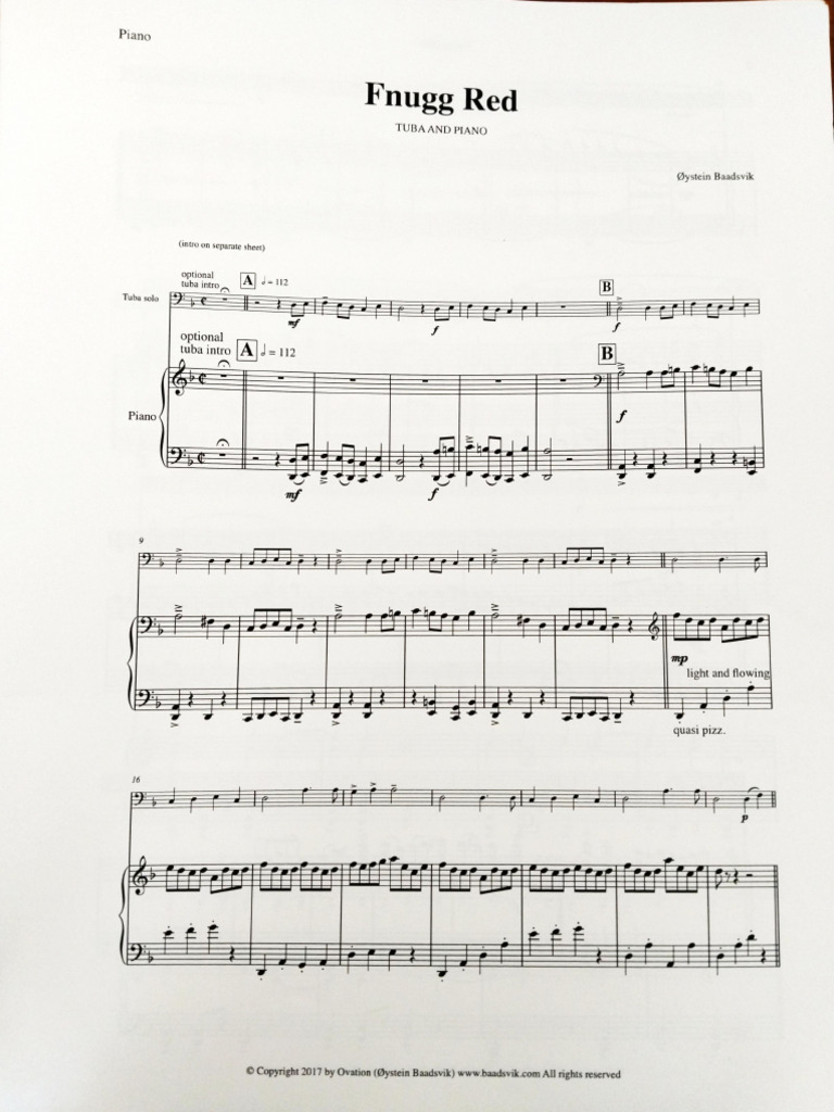 Fnugg - Piano Scote | PDF