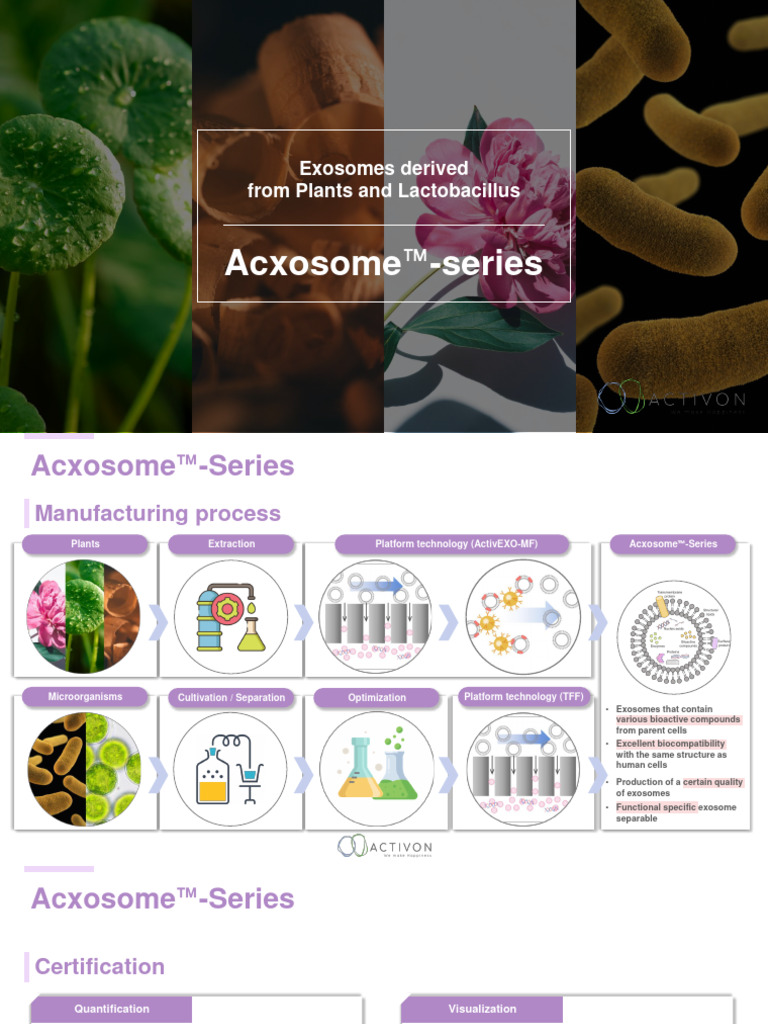 (Acxosome-Series) Product Presentation (En) | PDF | Skin | Wound Healing