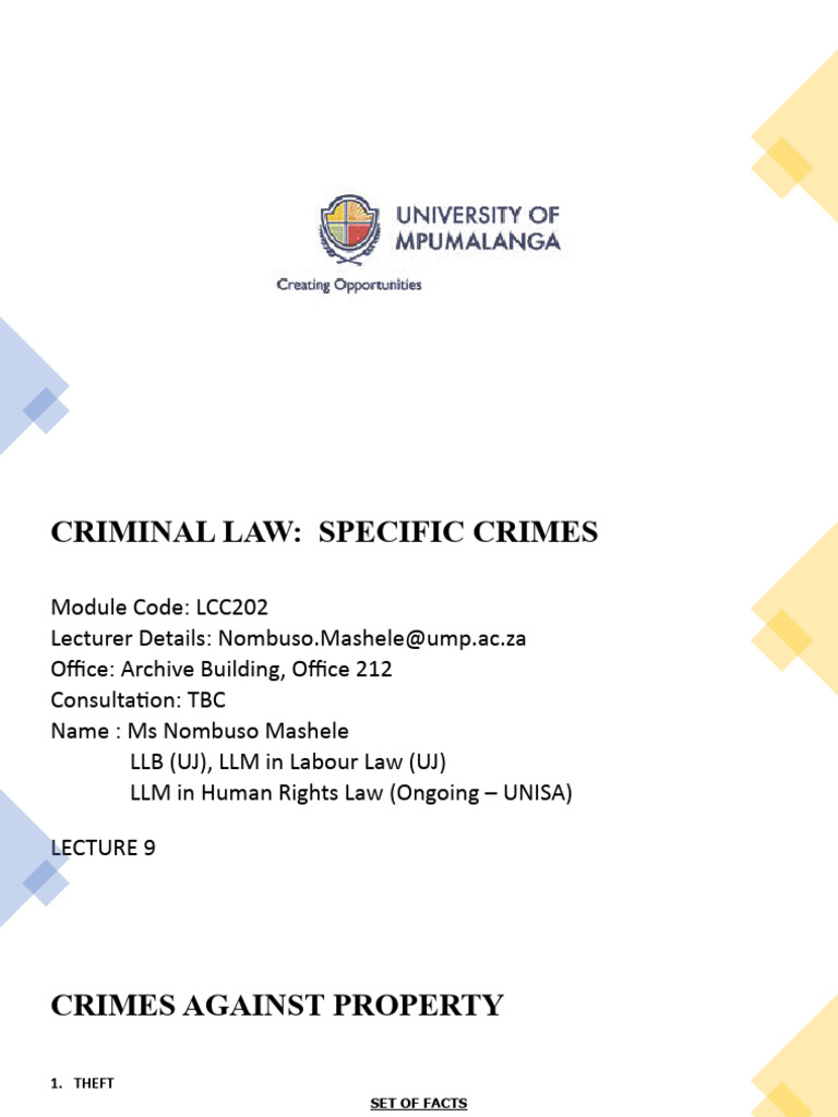 Understanding Theft and Property Crimes | PDF | Theft | Fraud