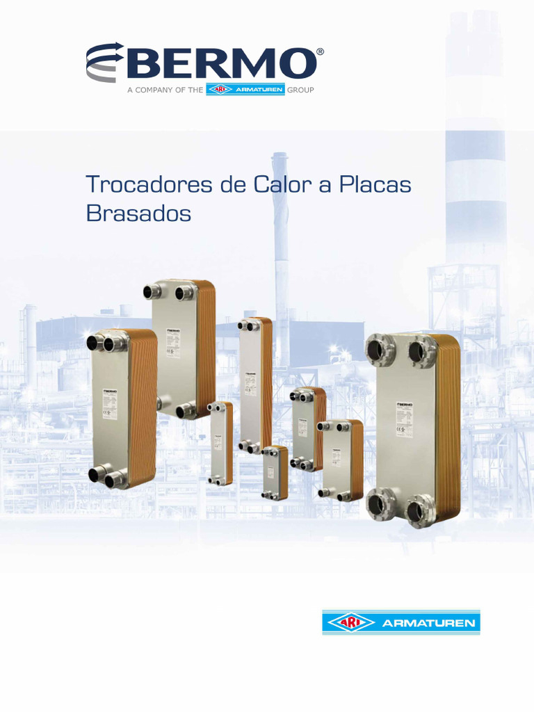 Trocadores de Calor A Placas Brasados - BERMO | PDF