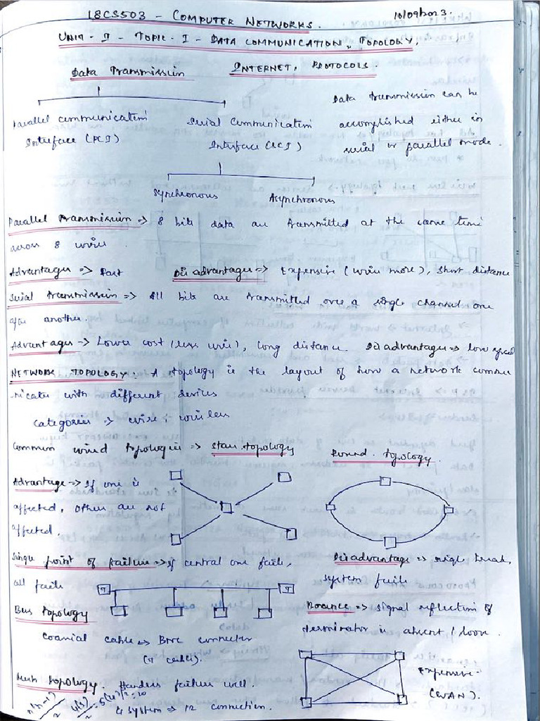 Computer Networks Class Notes | PDF Computer Networks Class Notes | PDF