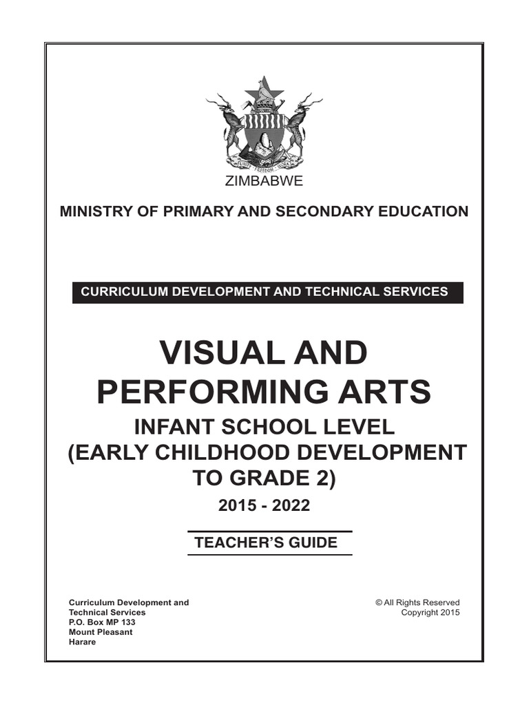 Visual & Performing Arts Infant Ecd - Grade 2 | PDF | Curriculum ...