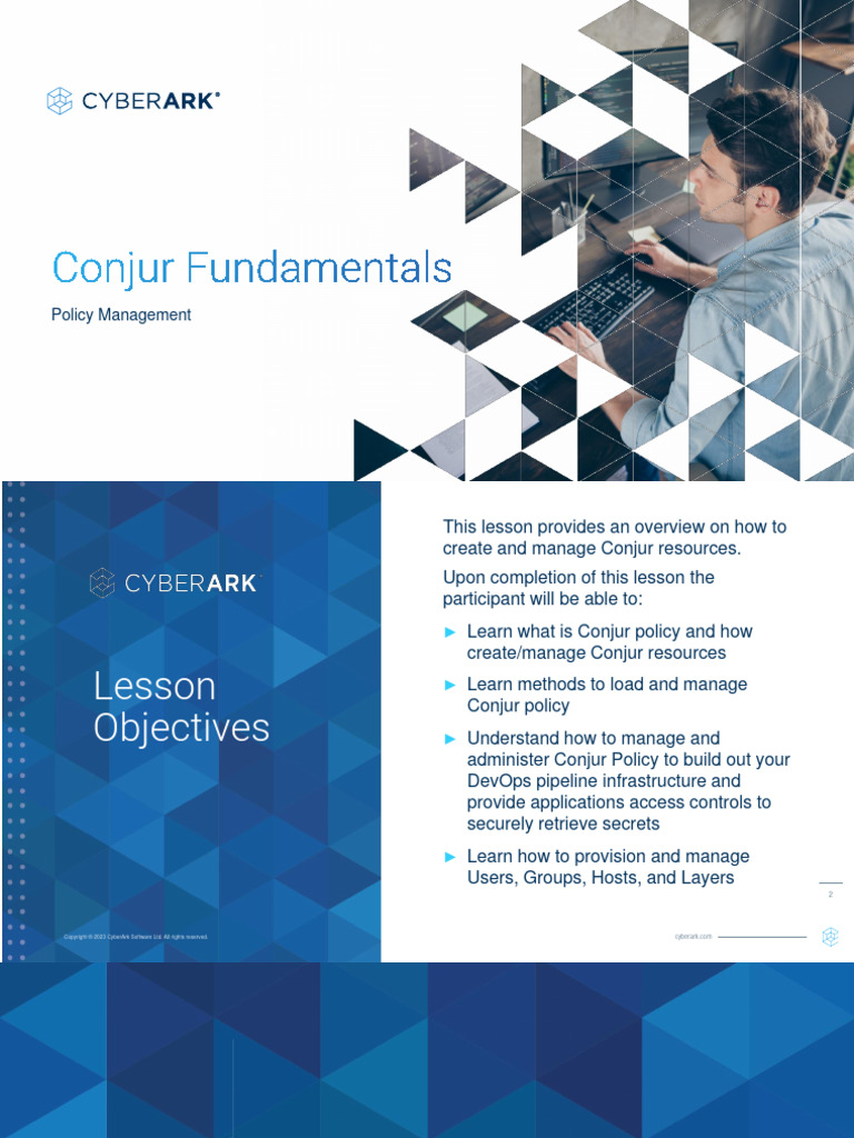CAU 06 Conjur - Fundamentals PolicyManagement | PDF | Superuser | User (Computing)