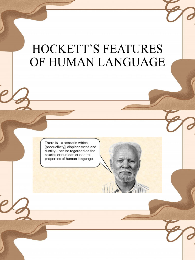 Hockett's 16 Features of Language | PDF | Cognitive Science | Communication