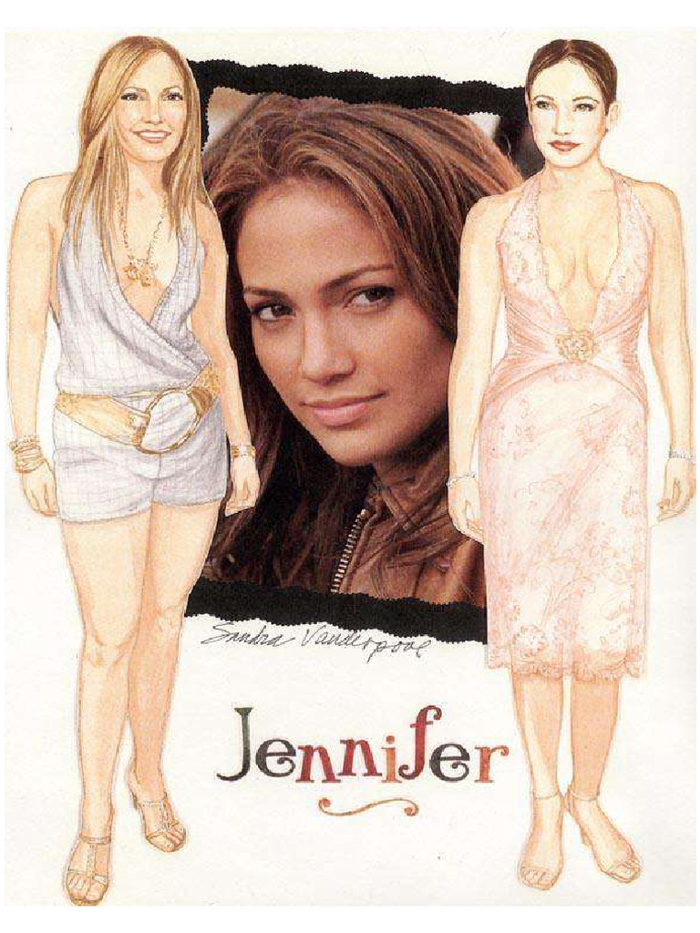 Jennifer Lopez Papírbabák - Compressed | PDF