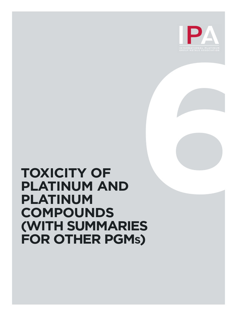 Chapter 6 - PGM - Guide Platinum Toxicity | PDF | Medical Specialties | Immunology