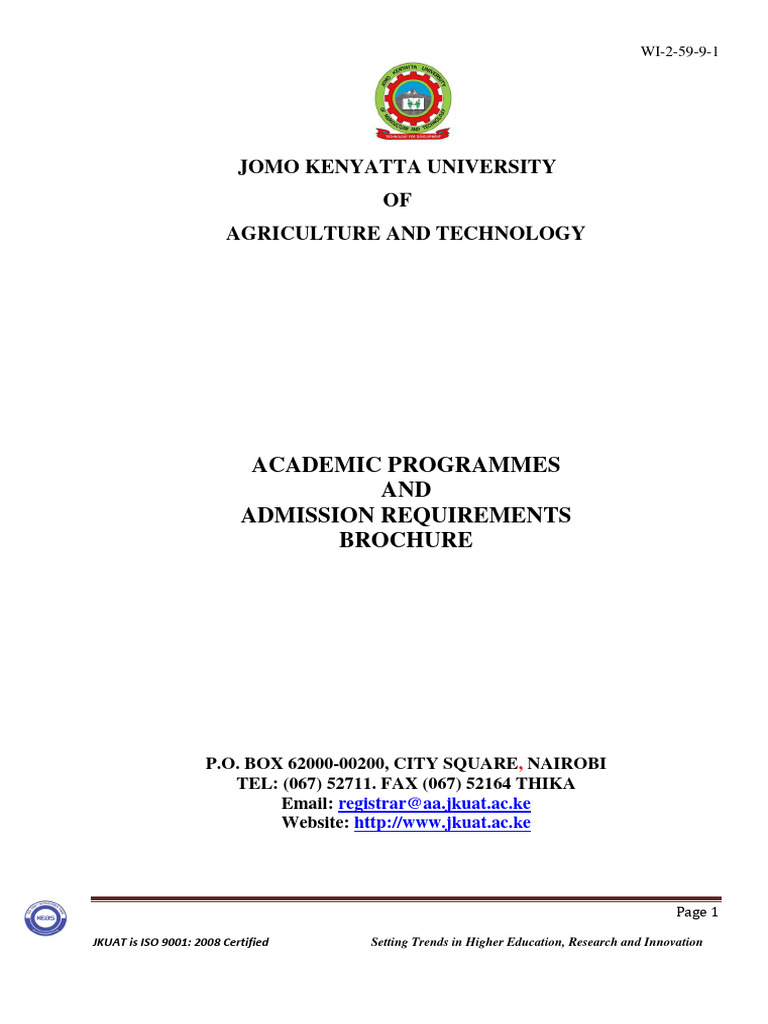 New Brochure Revised 2014 | PDF | Academic Degree | Bachelor's Degree