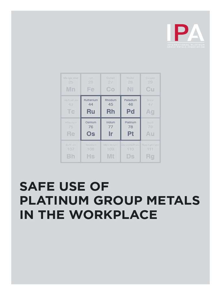 Chapter 1 - PGM - Guide | PDF | Transition Metals | Chemical Substances