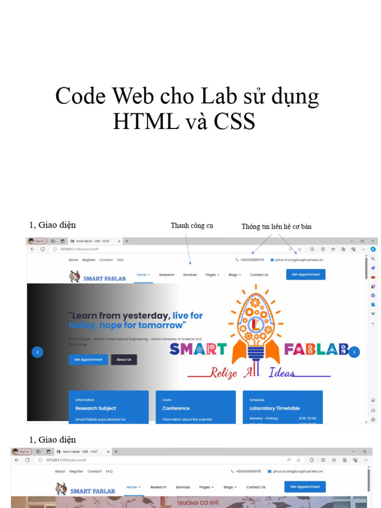 Code Web Cho Lab S D NG HTML Và | PDF