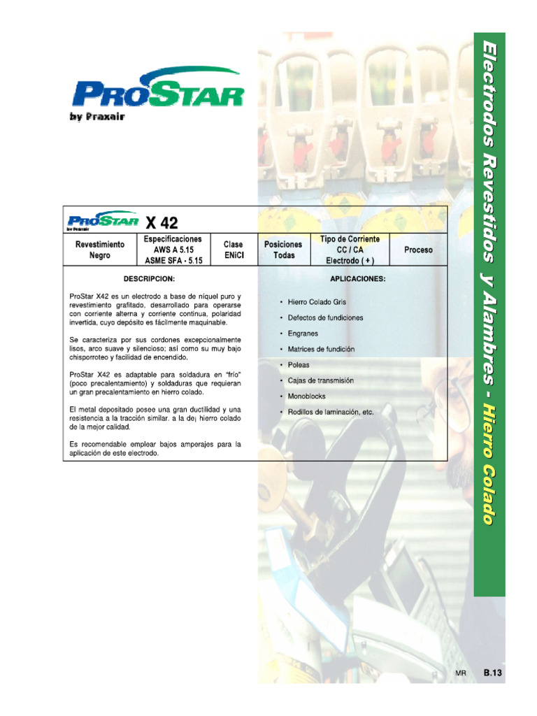 Electrodo X-42 Prostar | PDF