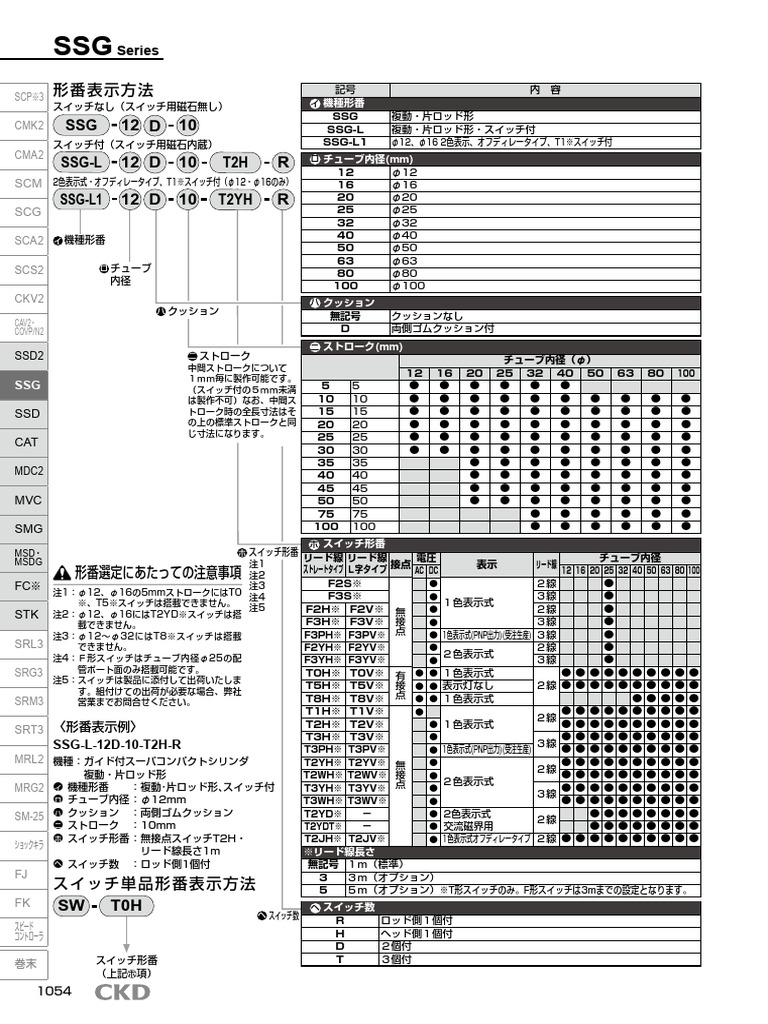 SSG 10 D 12 SSG-L 10 D 12 R T2Yh SSG-L1 10 D 12 R T2H: Series | PDF