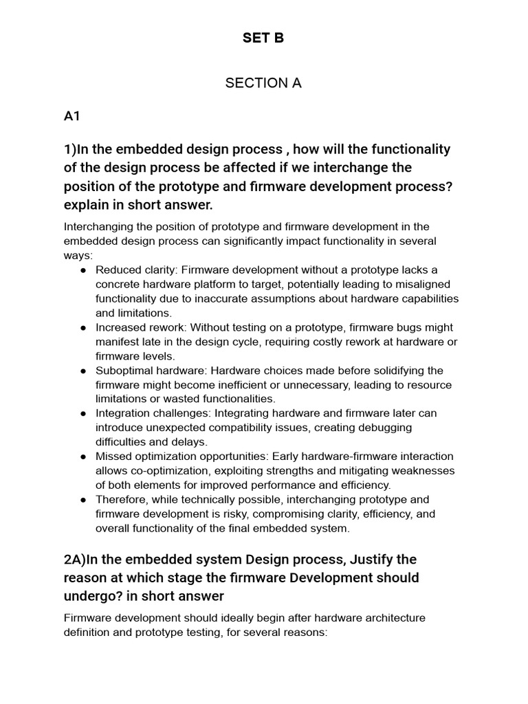 Set B | PDF | Microcontroller | Program Optimization