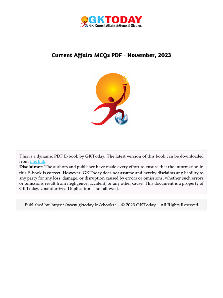Current Affairs Mcqs Pdf November Pdf Mental Disorder World Food