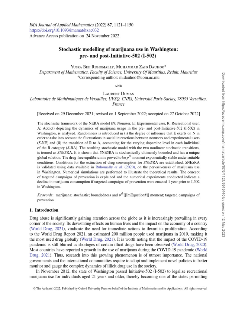 Ima Stonerea Pdf Stochastic Differential Equation Reward System