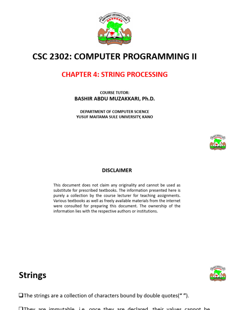Java Chapter4 Lecture Notes Pdf String Computer Science Integer Computer Science