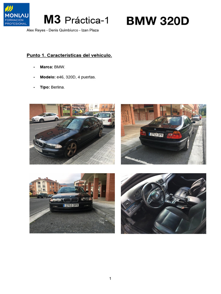 M3 Practica1 - BMW 320D | PDF | BMW | Transporte