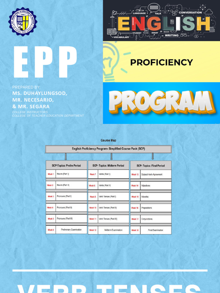 Epp Week 10 | PDF | Perfect (Grammar) | Grammatical Tense Epp Week 10 | PDF | Perfect (Grammar) | Grammatical Tense