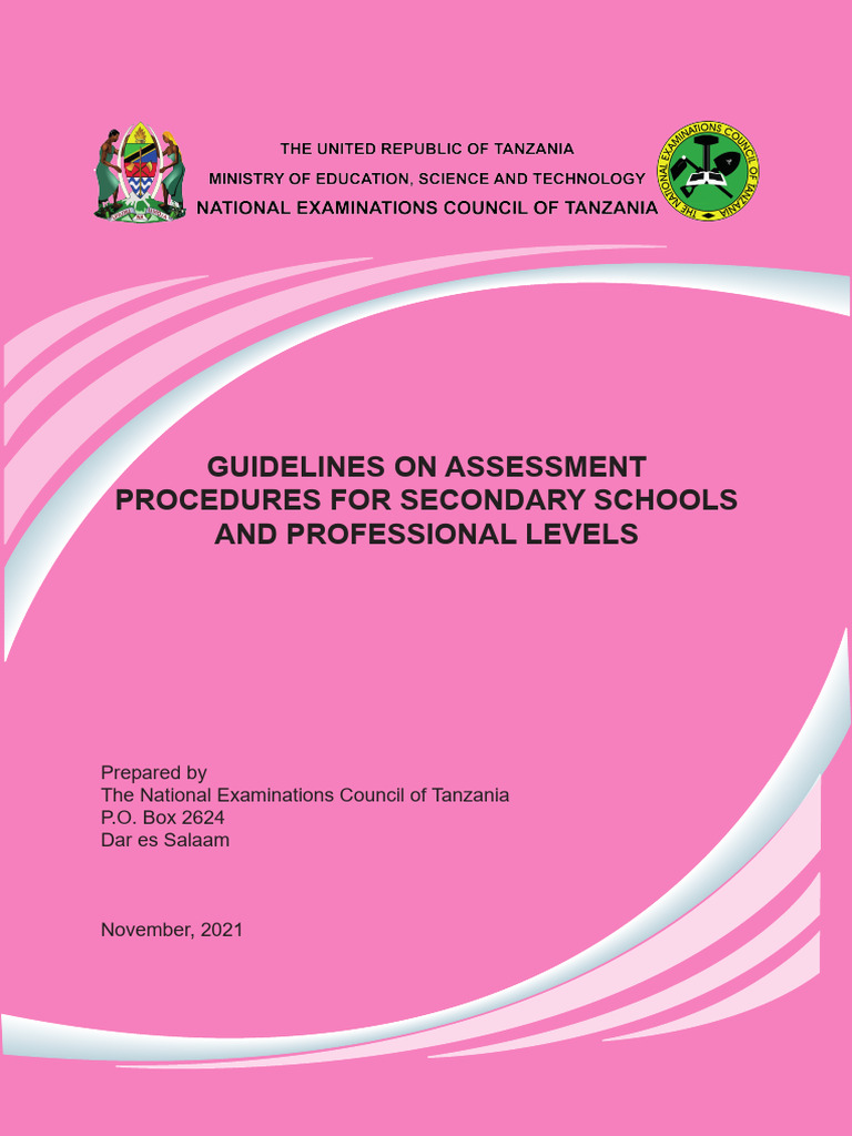 ASSESSMENT_PROCEDURES_SECONDARY_SCHOOLS_AND_PROFFESSIONAL_LEVELS | PDF ...