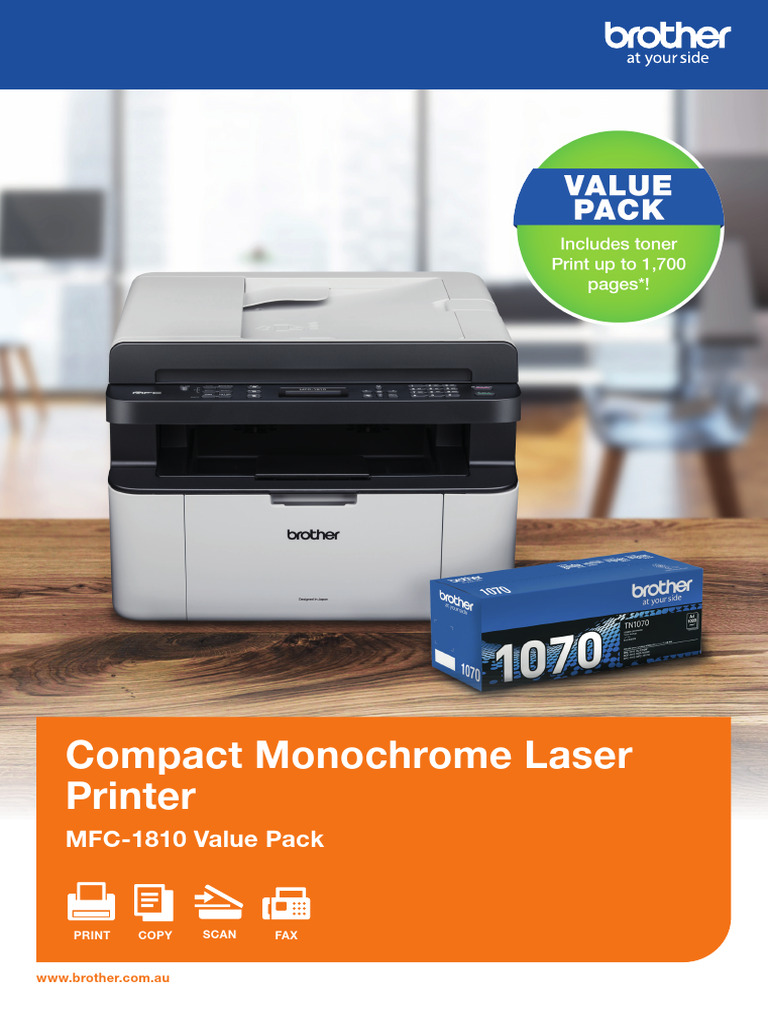 MFC 1810 Value Pack - Brochure | PDF | Printer (Computing) | Image Scanner