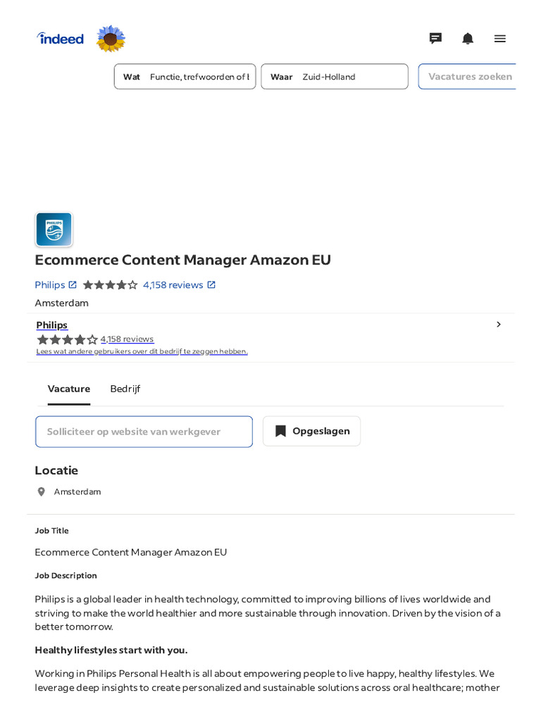 Ecommerce Content Manager at Philips | PDF | Philips | E Commerce