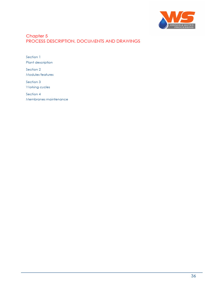 UF CIP Chapter 5 UF | PDF | Membrane | Valve