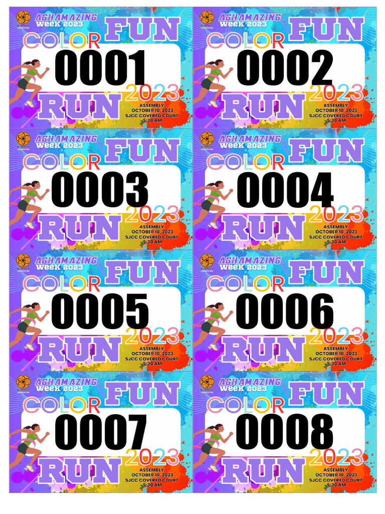 Fun Run Tickets | PDF