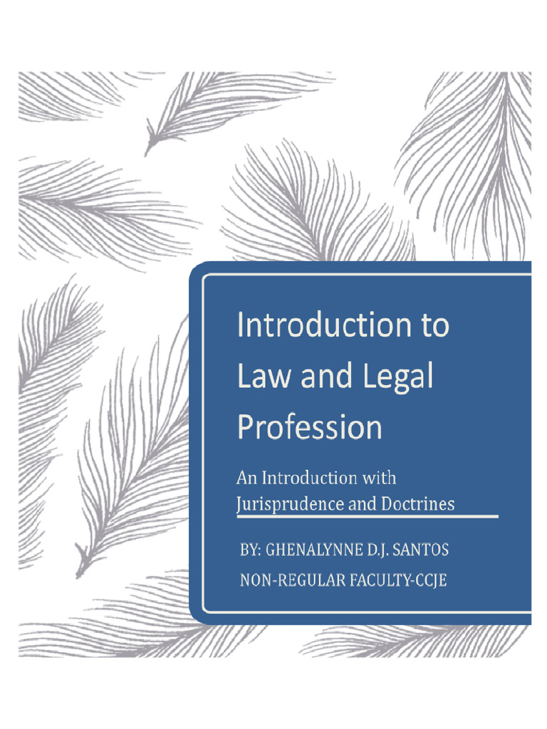 Module On Introduction To Law and The Legal Profession | PDF | Lawyer ...