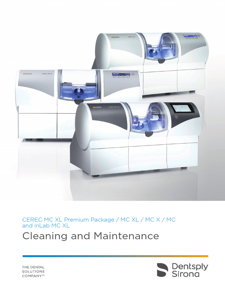 CEREC MC Clean and Maintanance | PDF | Vacuum Cleaner | Water