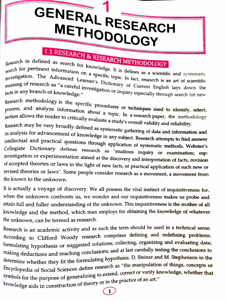 Research Methodology 3rd Sem | PDF