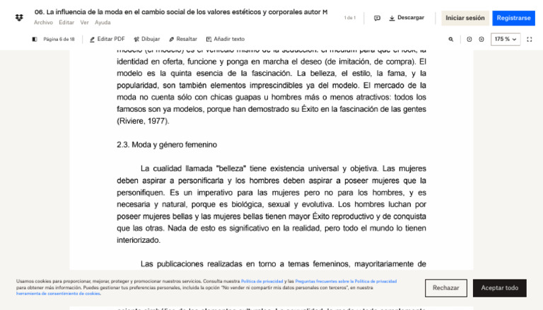 La Influencia de La Moda en El Cambio Social de Los Valores Estéticos y ...