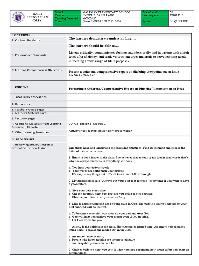 Monday | PDF | Learning | Differentiated Instruction