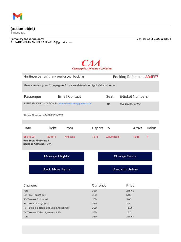 Gmail | PDF | Airlines | Civil Aviation